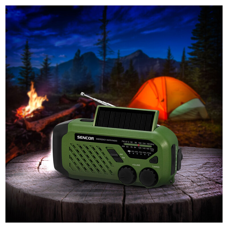 Nouzové rádio | SRD 1000SCL GR | Sencor.cz